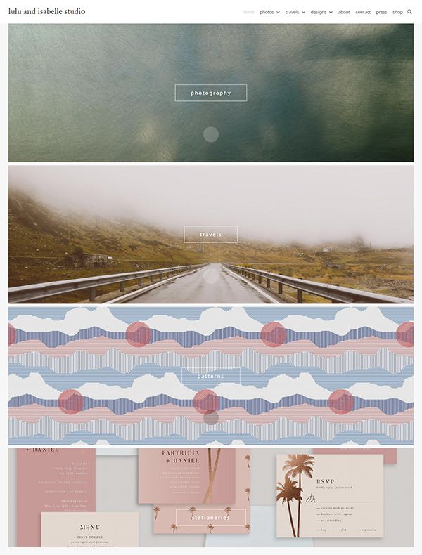 Creative Portfolio Website Examples from Photographers, Artists ...