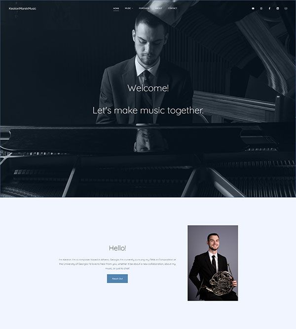 Best Music and Sound Portfolio Website Examples - Pixpa