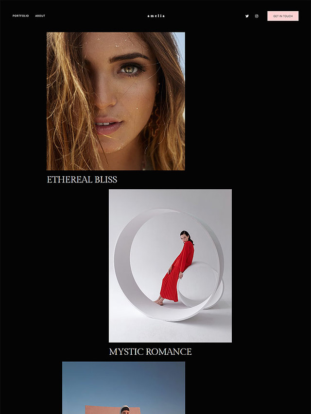 Model Portfolio Templates | Pixpa